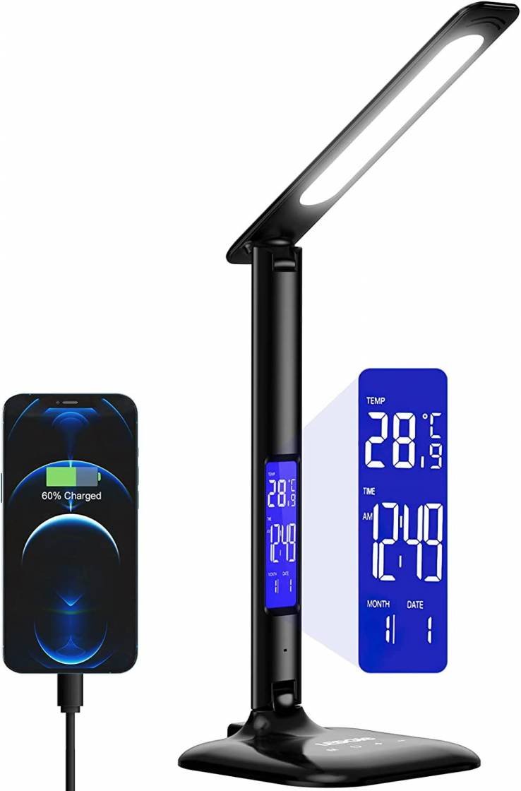 5 Best Desk Lamps With Extra Features: Digital Clock, Date, and ...
