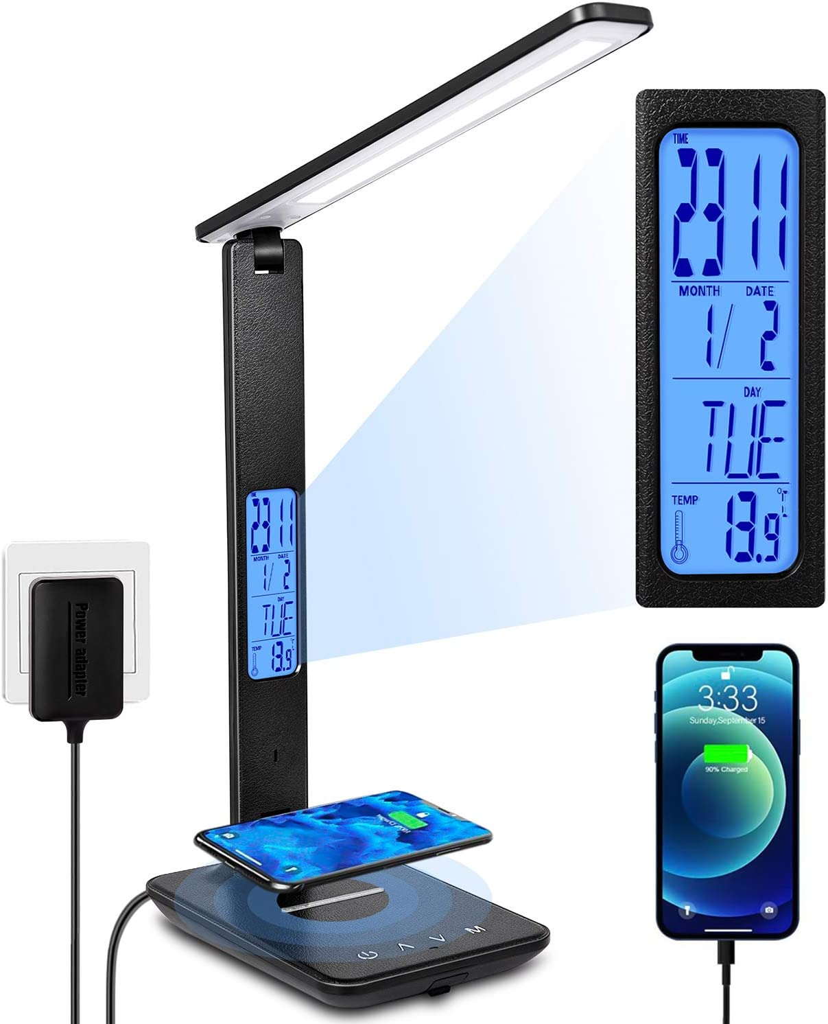 5 Best Desk Lamps With Extra Features: Digital Clock, Date, and ...